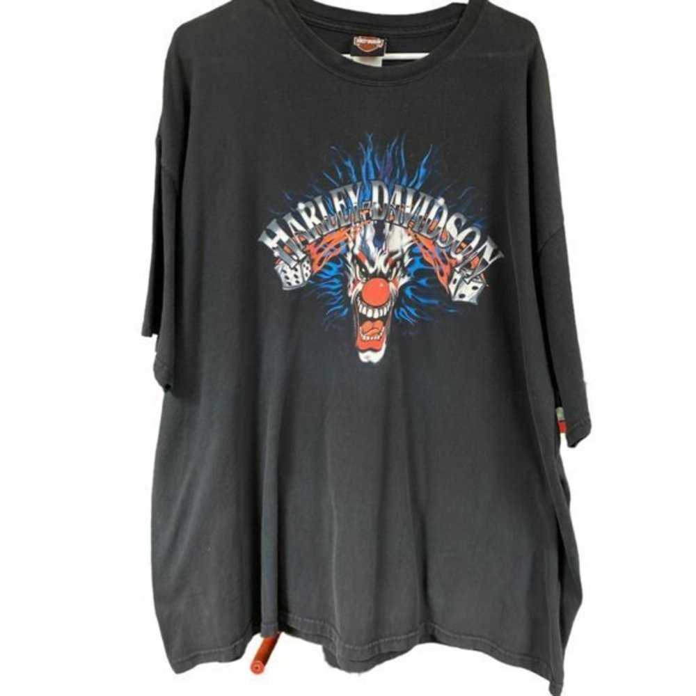 Harley Davidson Evil Clown Carson City Lake Tahoe Tee… - Gem